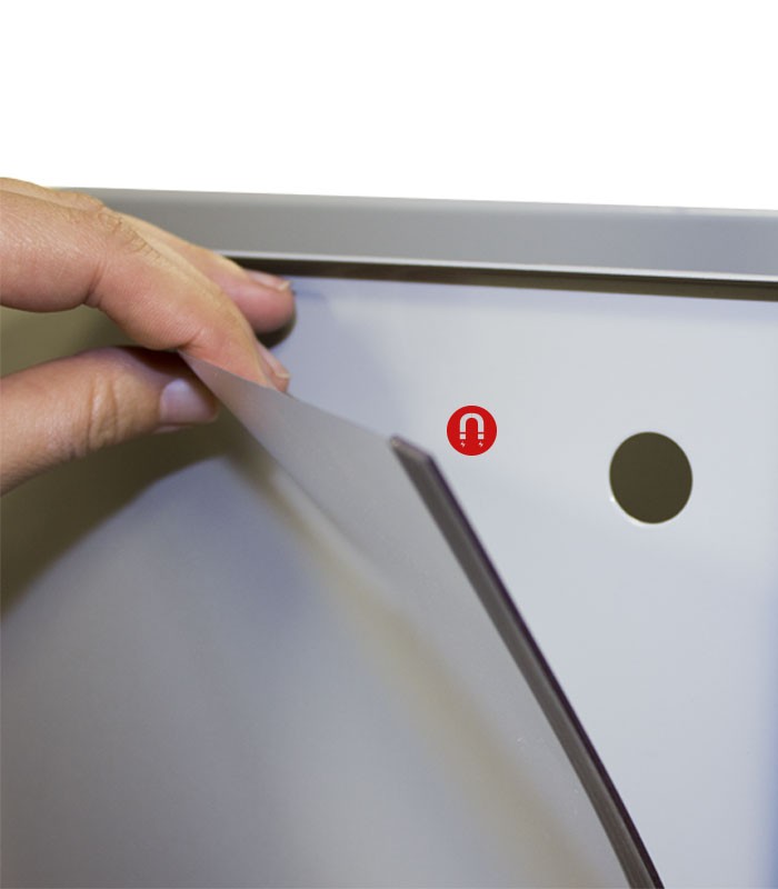 Kerry Advertising Easel - 700x1000mm, Silver