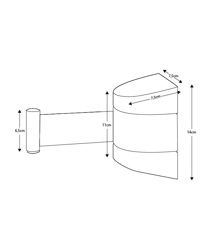 Red Retractable Wall Support