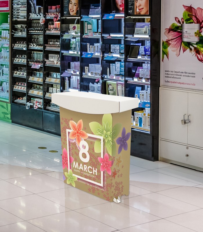 Mostrador De Cartón Miami