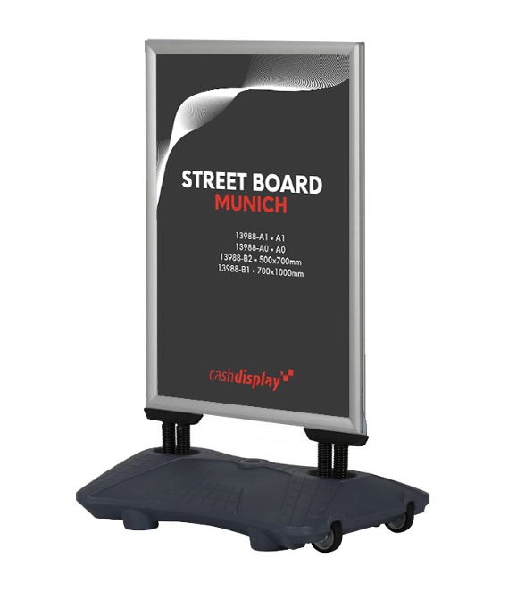 Múnich Outdoor Advertising Display - Frame 32mm - A0, Grey