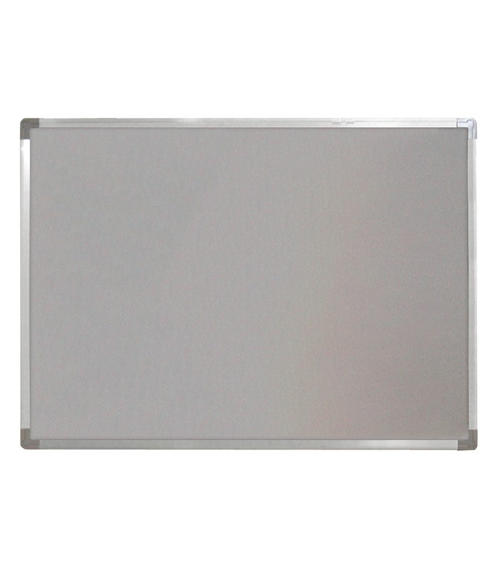 Notice Board with Cork Base - Grey