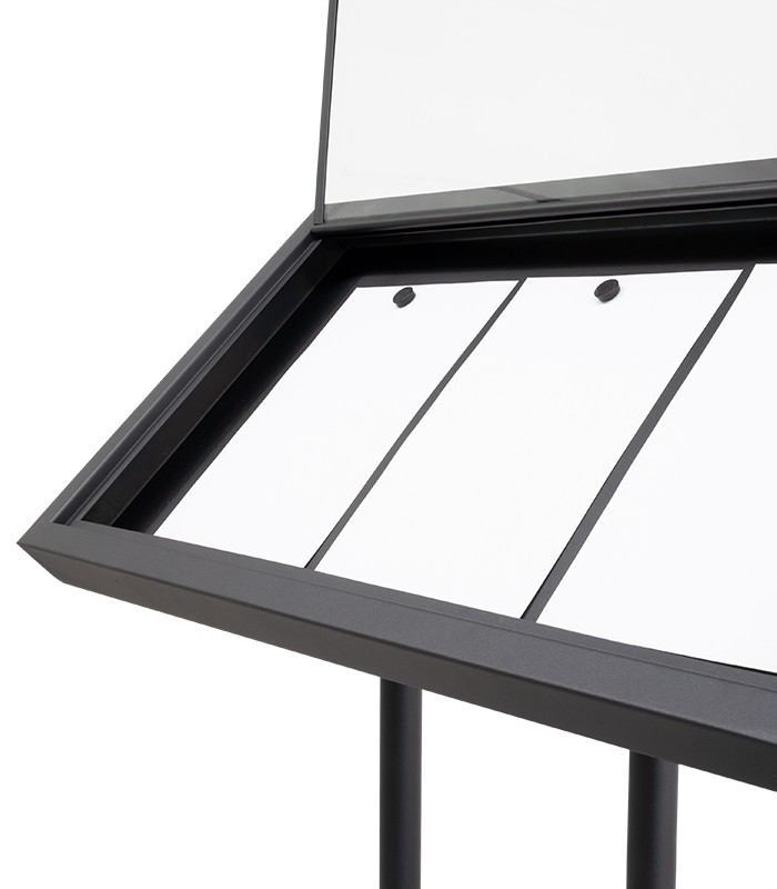 Restaurant Menu Board Livorno - A4x3, Matte Black