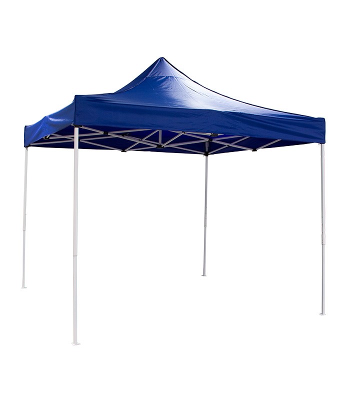 3x3 Estructura Carpa Acero con Lona Color Azul