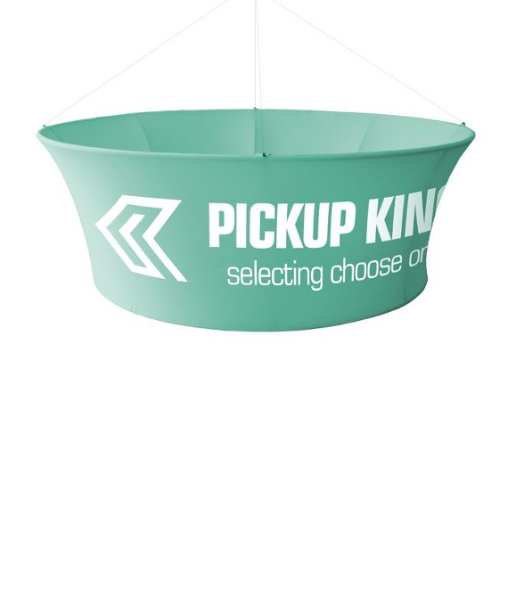 Conical Hanging Textile Display - M