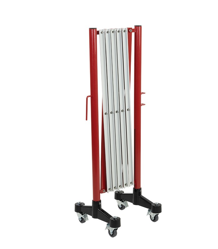 Fence Extensible With 4 Wheels - Red/White