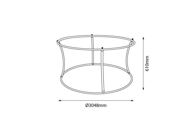 Hanging Circular Textile Display Mosela